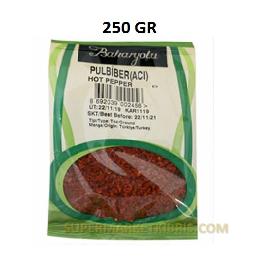 BAHARYOLU PUL BİBER 250 GR. - Supermarket Kıbrıs - Online Market - Sanal Market