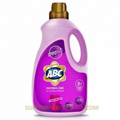 ABC SIVI DETERJAN NARİN VE YÜNLÜLERE ÖZEL 3LT 50 YIKAMA - Supermarket ...