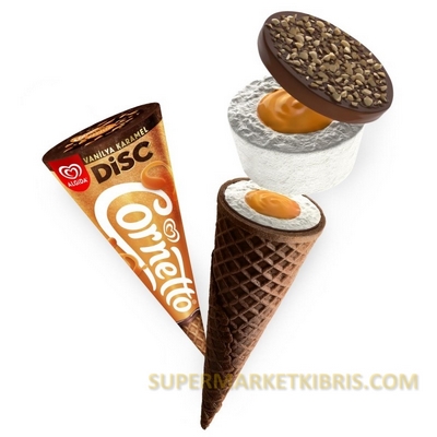 CORNETTO DISC VANİLYA KARAMEL DONDURMA - Supermarket Kıbrıs - Online Market - Sanal Market